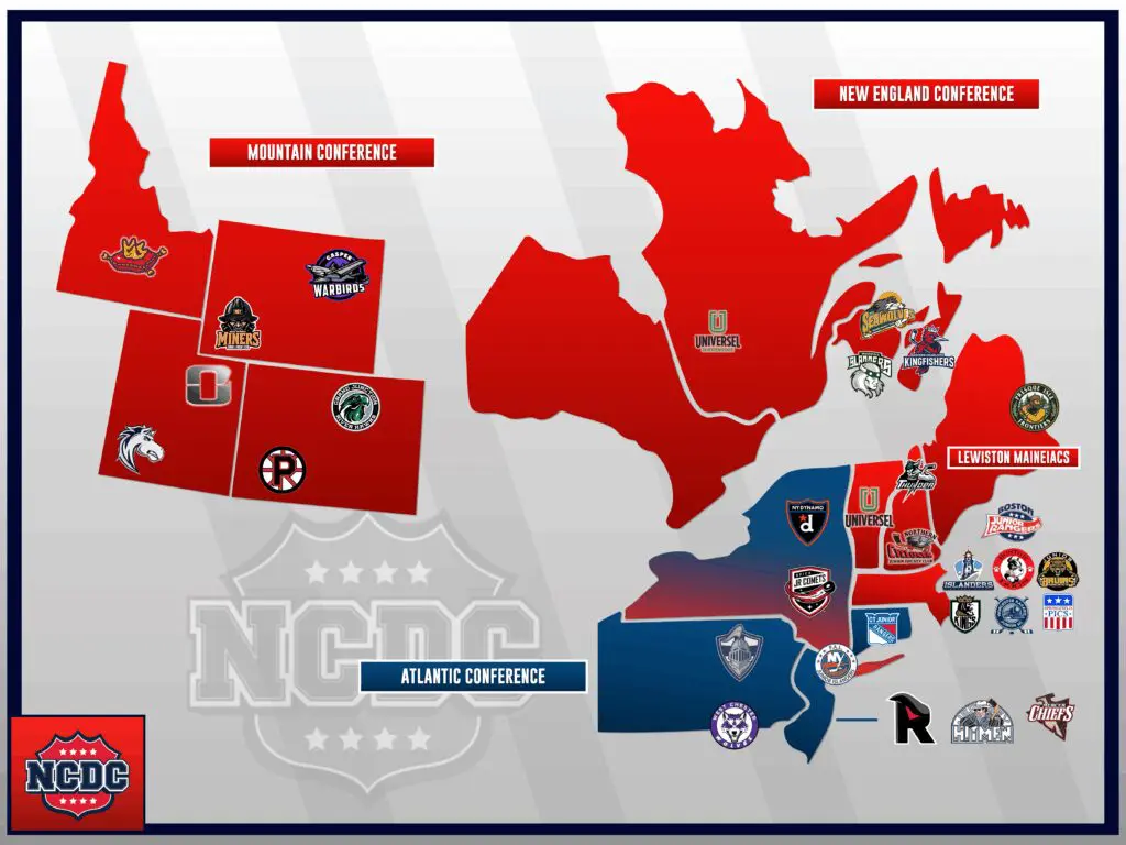 NCDC Footprint • USPHL - United States Premier Hockey League