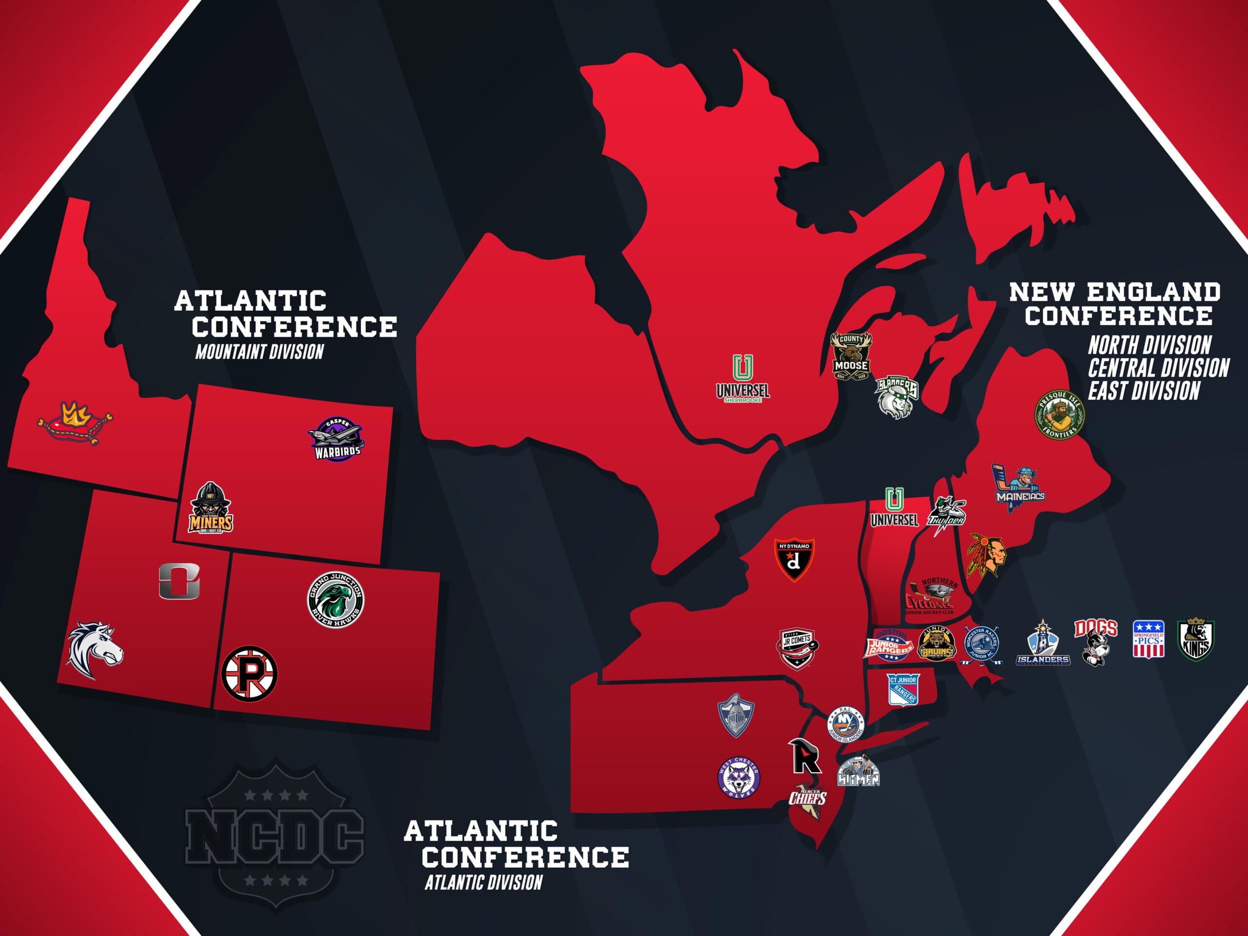 NCDC Footprint • USPHL - United States Premier Hockey League